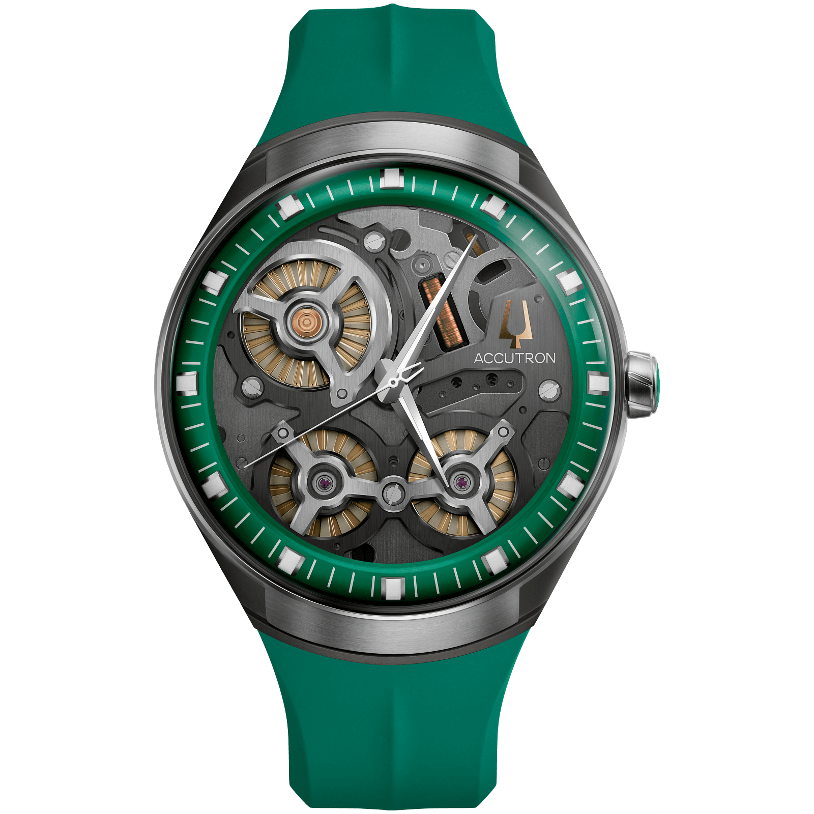 Accutron Stainless Steel Electrostatic Mens Watch